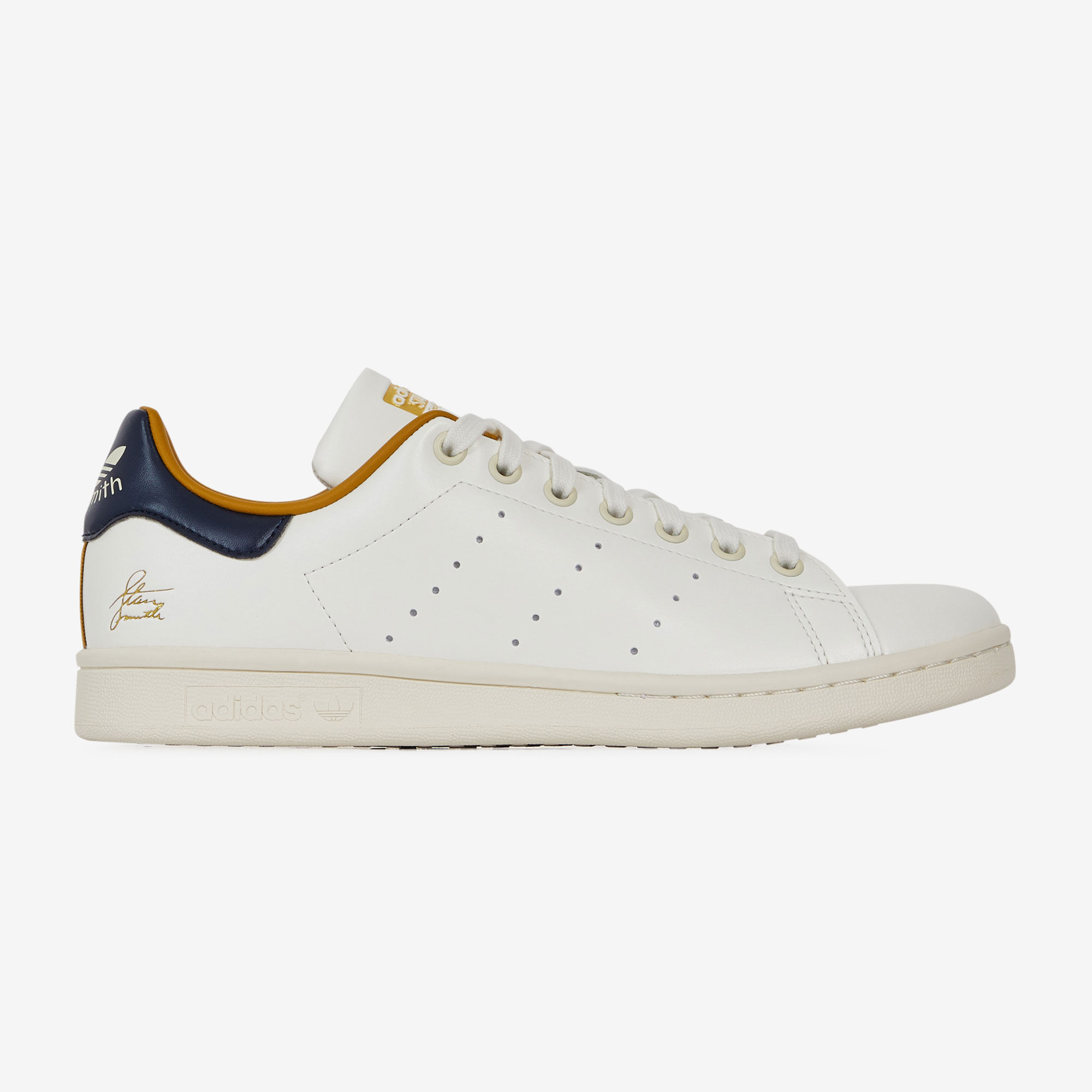 ADIDAS ORIGINALS STAN SMITH PREMIUM BIANCO/BLU SCURO - SNEAKERS UOMO ...