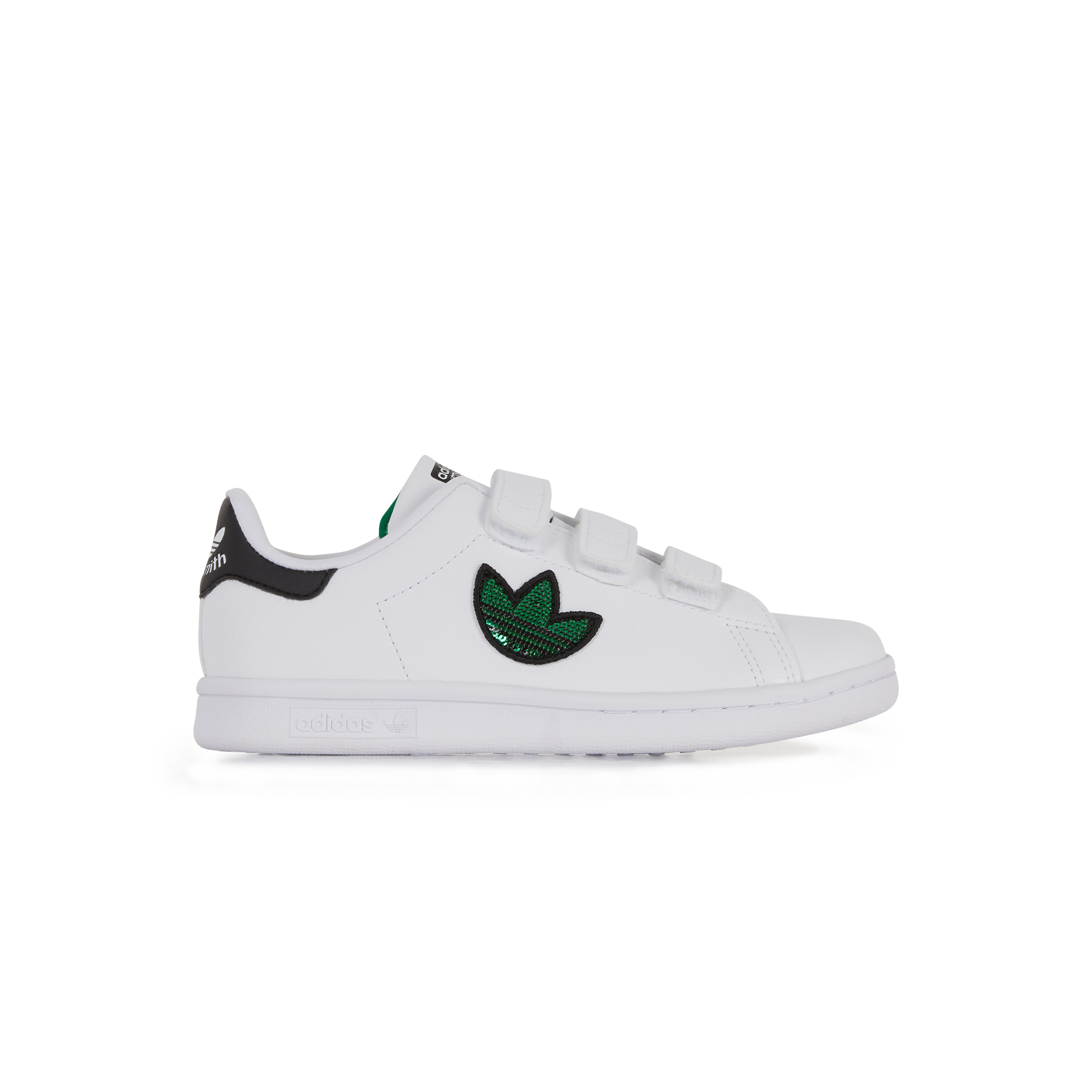 ADIDAS ORIGINALS STAN SMITH SEQUINS BIANCO/VERDE/NERO - SNEAKER BAMBINO ...