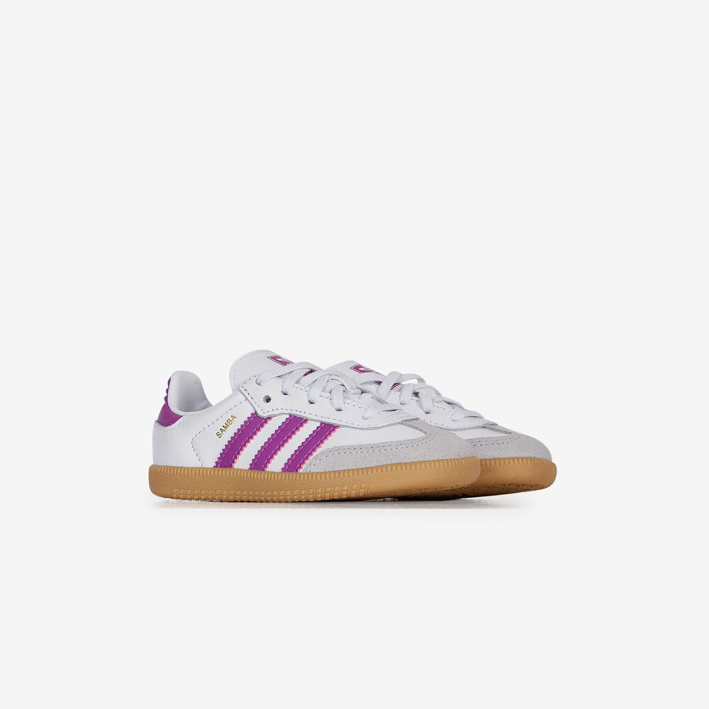 ADIDAS ORIGINALS SAMBA OG EL BIANCO/VIOLA - SNEAKERS BAMBINO | Courir.it